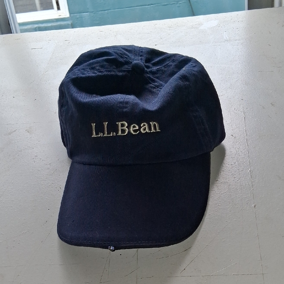 L.L. Bean | Accessories | Ll Bean Dark Blue Baseball Cap With Lights ...